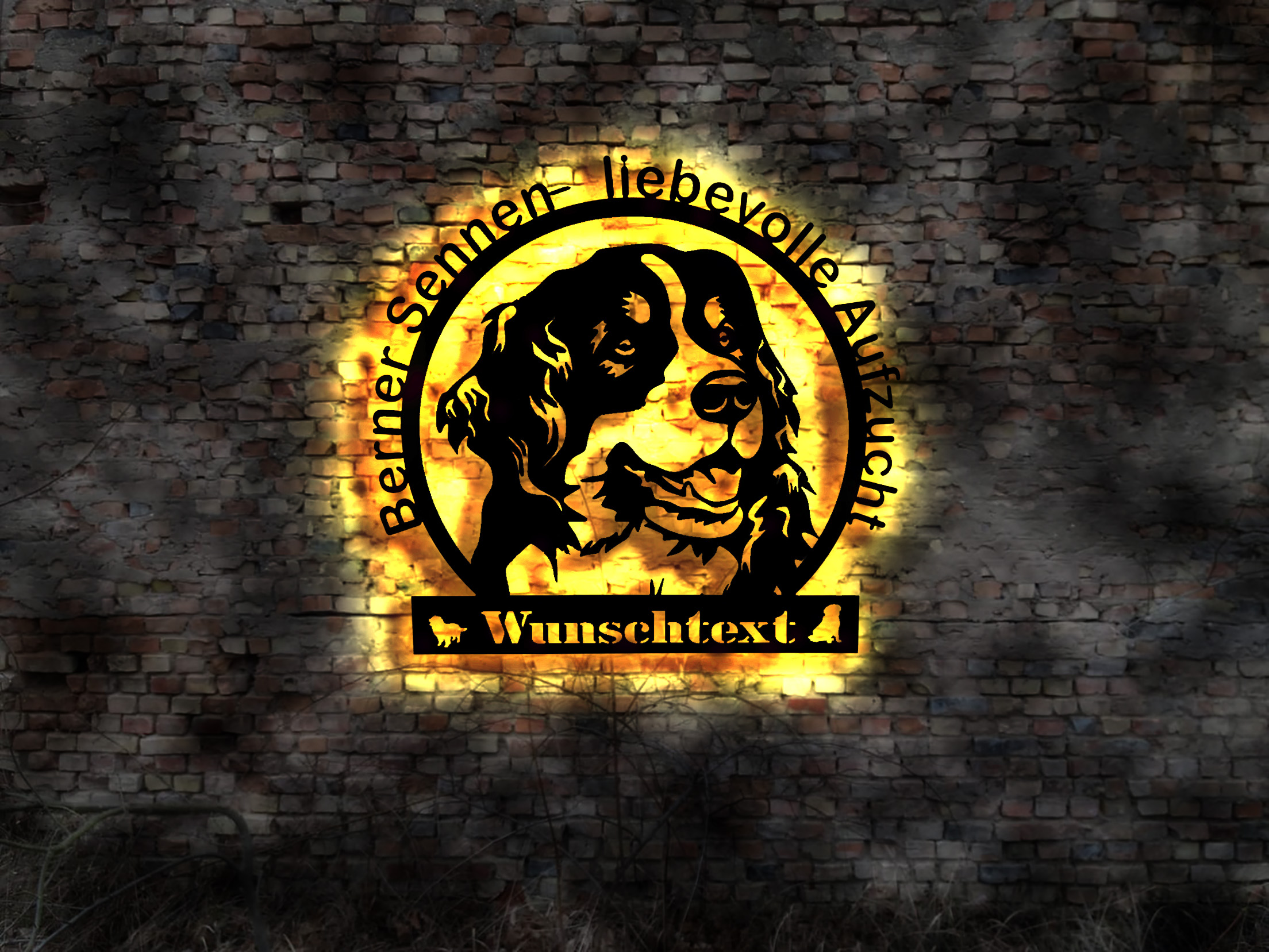 Tiermotive 3D-Wandbild aus Holz mit LED - www.holzdekor.net